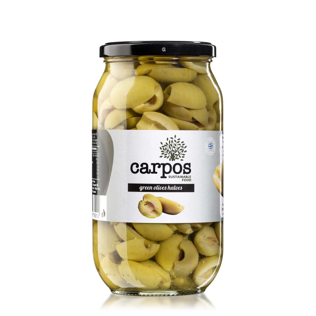 Green Olives halves – Eleones Halkidikis